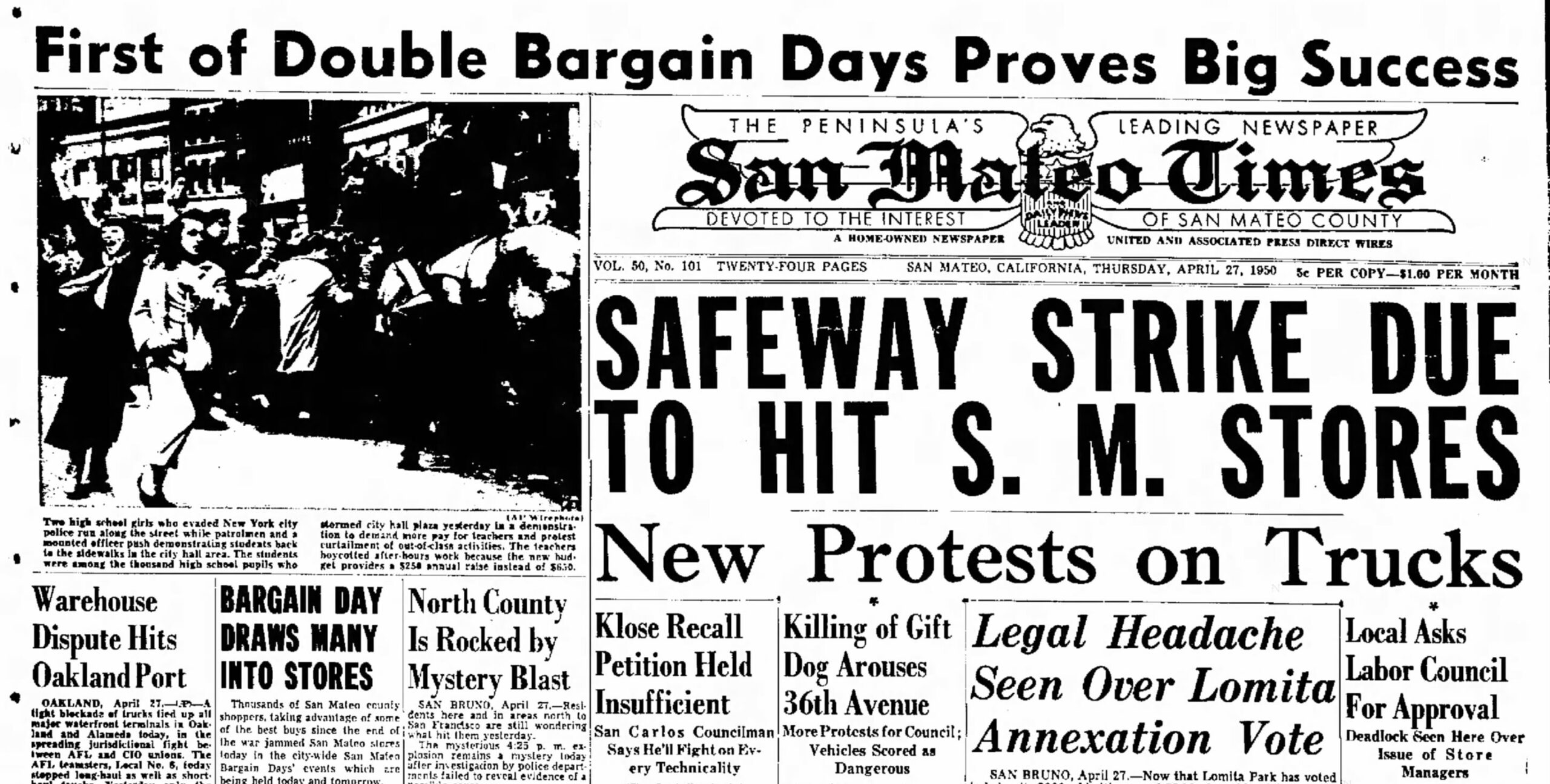 UPDATE- SAFEWAY STRIKE CALLED OFF, DEAL MADE SUNDAY. Fort Bragg Safeway ...