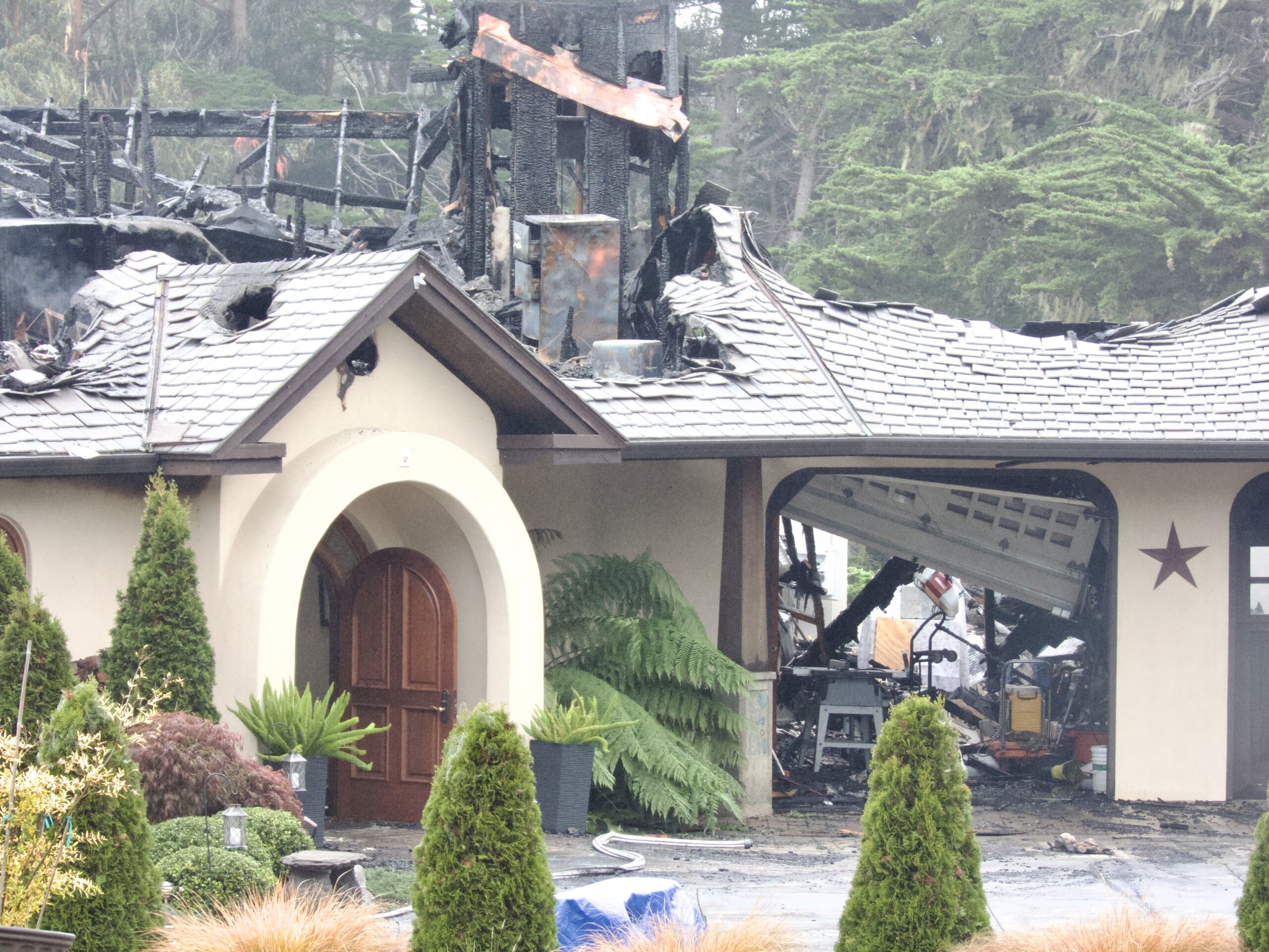 Surfwood fire: All residents safely evacuated; bottom floor of home ...